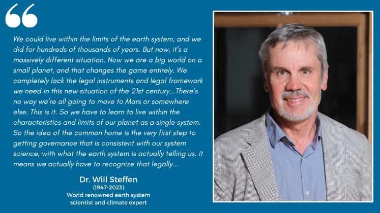 Dr. Will Steffen Tribute - The Planetary Press